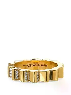 CICADA JEWELRY 18k Yellow Diamond Ring - Gold