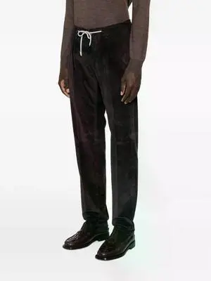 Eleventy Corduroy Drawstring Trousers - Purple