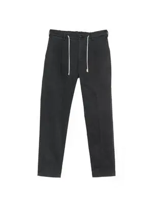 Eleventy Drawstring Straight-leg Trousers - Grey