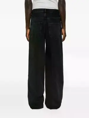 SPINA Pressed Crease Wide-leg Jeans