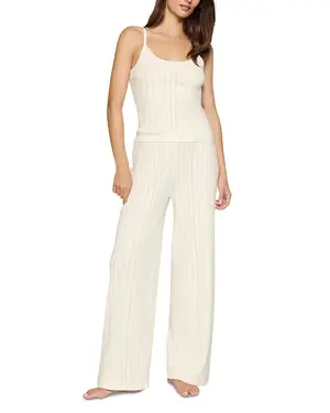 Eberjey Pointelle Sweater Cami Top - Ivory