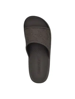 Calvin Klein Embossed Monogram Slides