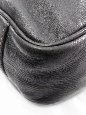 Gucci 2000s Crest Zip-pocket Shoulder Bag