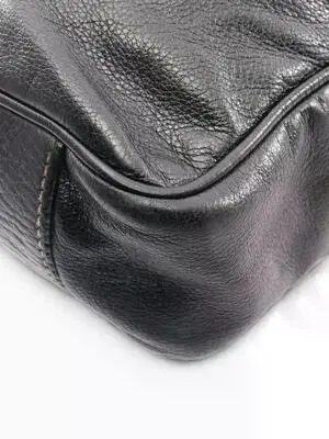 Gucci 2000s Crest Zip-pocket Shoulder Bag