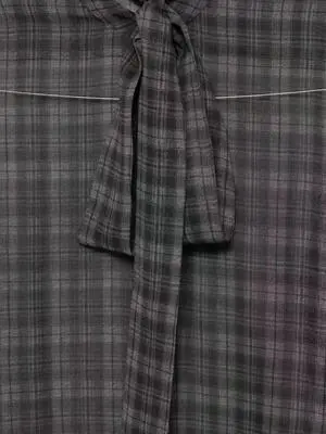 7 For All Mankind Pussy-bow Check Shirt