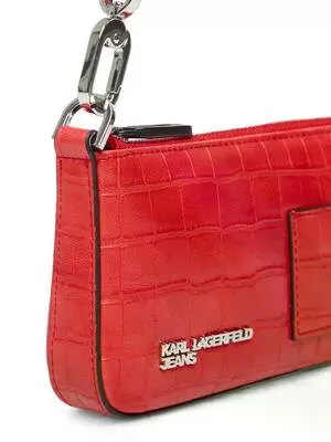 Karl Lagerfeld Croc-effect Shoulder Bag
