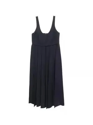 Hermès Sleeveless Pleated Midi Dress