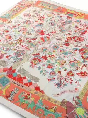Hermès Fantaisies Indiennes Silk Scarf
