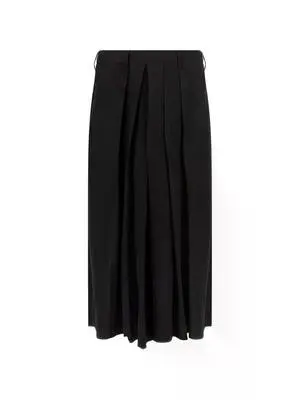 Yohji Yamamoto Hakama Pleated Wool Trousers