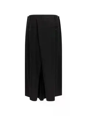 Yohji Yamamoto Hakama Pleated Wool Trousers