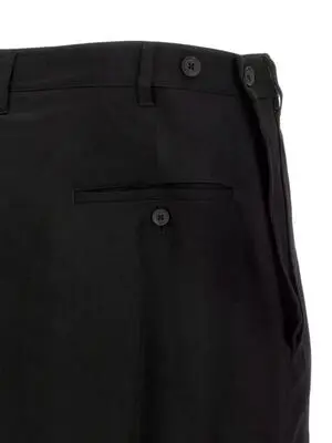 Yohji Yamamoto Hakama Pleated Wool Trousers