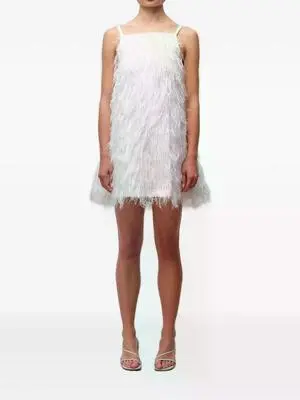 Simkhai Kalla Feather-effect Mini Dress