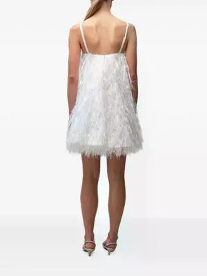 Simkhai Kalla Feather-effect Mini Dress