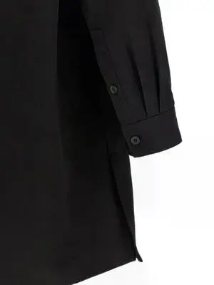 Yohji Yamamoto Frog-fastening Long-line Shirt