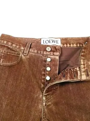 Loewe Velour Button-fly Jeans