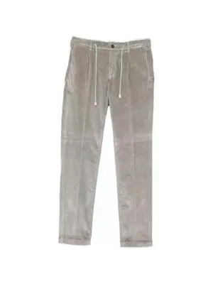 Eleventy Corduroy Drawstring Trousers - Grey
