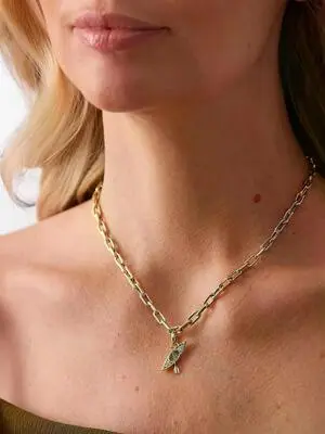 Sara Weinstock 18k Yellow Diamond Canoe Charm