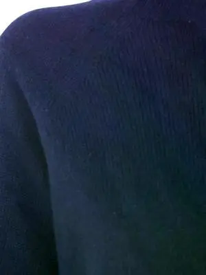 DRUMOHR Wool Roll Neck Raglan Sleeve Sweater - Blue