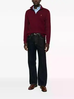 Polo Ralph Lauren Quarter-zip Embroidered-logo Sweater