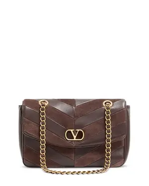 Valentino Garavani Djuna Medium Shoulder Bag - Brown