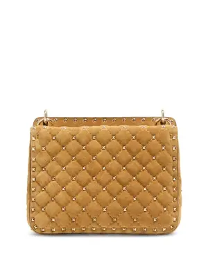 Valentino Garavani Medium Quilted Suede Shoulder Bag With Studs