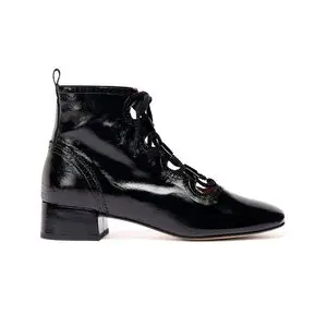 NAGUISA Elur Gloss Ankle Boot - Black