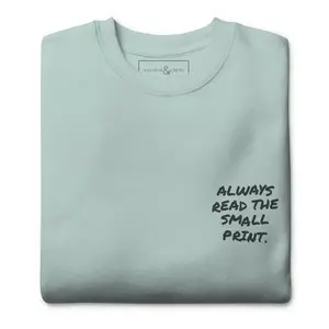 ANCHOR & CREW Organic Cotton Sweatshirt With Printed Text Detail - Blue
