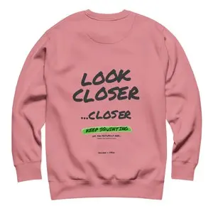 ANCHOR & CREW Small Print Annotations" Organic Cotton Sweatshirt - Pink