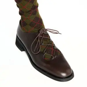 NAGUISA Matea Dark Lace-up Shoes - Brown