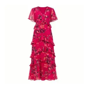 RAISHMA Estella Printed Chiffon Maxi Dress