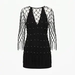TOHEN Manon Beaded Mini Dress