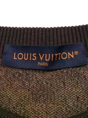 LOUIS VUITTON Monogram Embroidered Wool Sweater