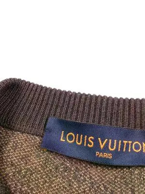 LOUIS VUITTON Monogram Embroidered Wool Sweater