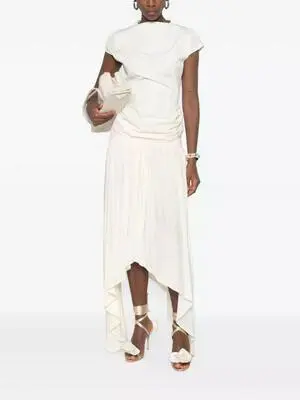 Magda Butrym Draped Cap-sleeve Blouse
