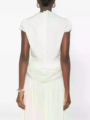 Magda Butrym Draped Cap-sleeve Blouse