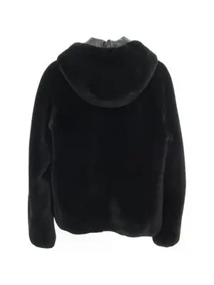 Giorgio Armani Mouton Shearling Hooded Jacket