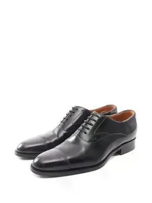 Dior Leather Cap Toe Oxford Shoes - Black