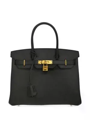 Hermès 2015 30 Birkin Tote Bag - Black