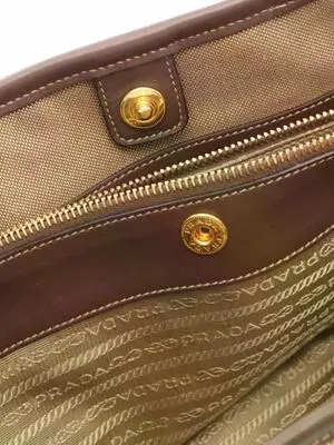 Prada Logo Jacquard Tote Bag