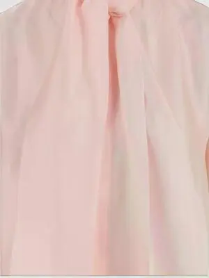SA SU PHI Silk Pussy-bow Shirt