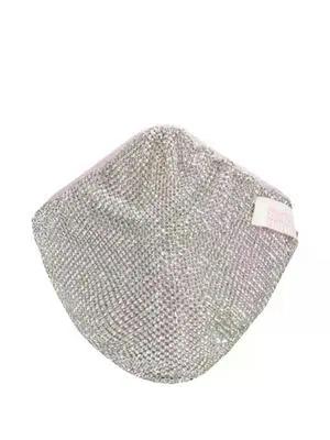 WEAT Crystal-mesh Face Mask - Silver