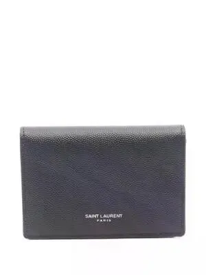 Saint Laurent 2010s Grain-effect Leather Card Case