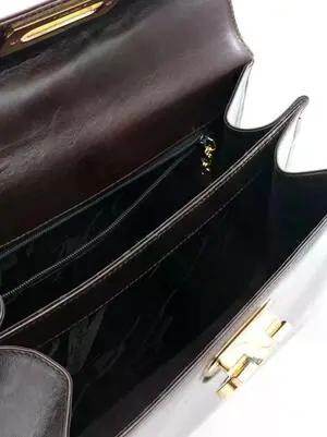 FERRAGAMO Gancini Flip-lock Tote Bag - Brown