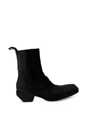Rick Owens Heeled Square-toe Ankle Boots - Black