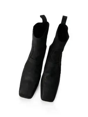 Rick Owens Heeled Square-toe Ankle Boots