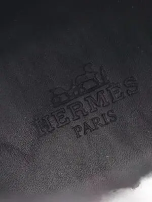 Hermès Leather Buckled Ankle Boots