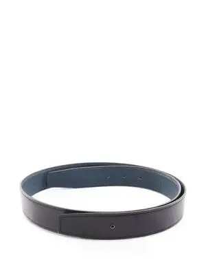 Hermès Constance H-belt Reversible Leather Belt - Blue
