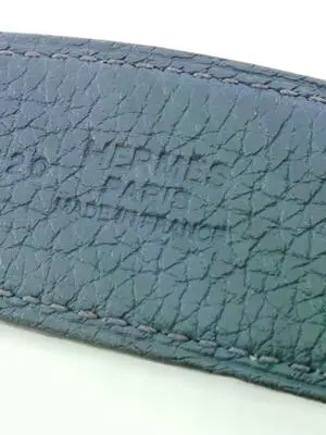 Hermès Constance H-belt Reversible Leather Belt - Blue