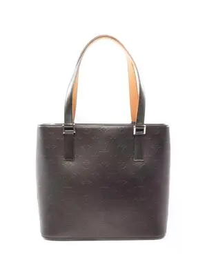 LOUIS VUITTON Monogram Mat Stockton Tote Bag - Grey