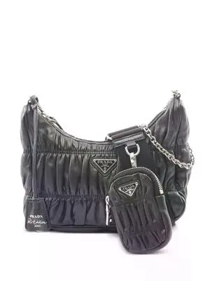 Prada 2010s Re-edition 2005 Shoulder Bag - Black